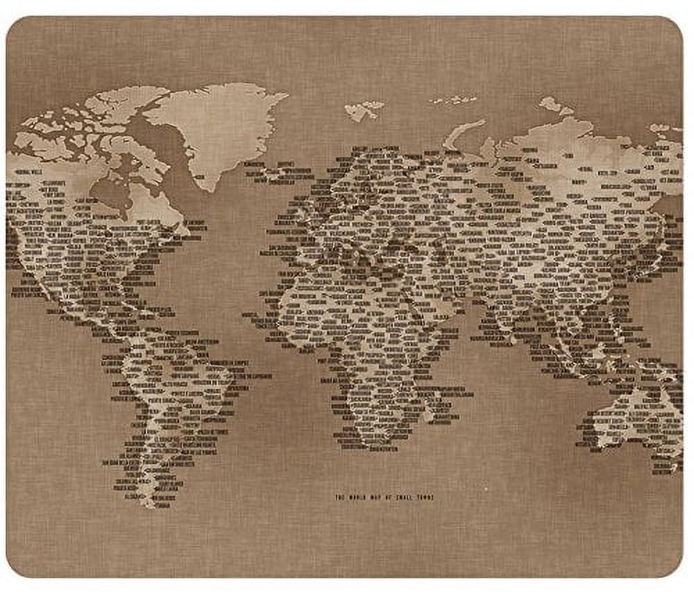 POPCreation World Map Mouse pads Gaming Mouse Pad 9.84x7.87 inches ...