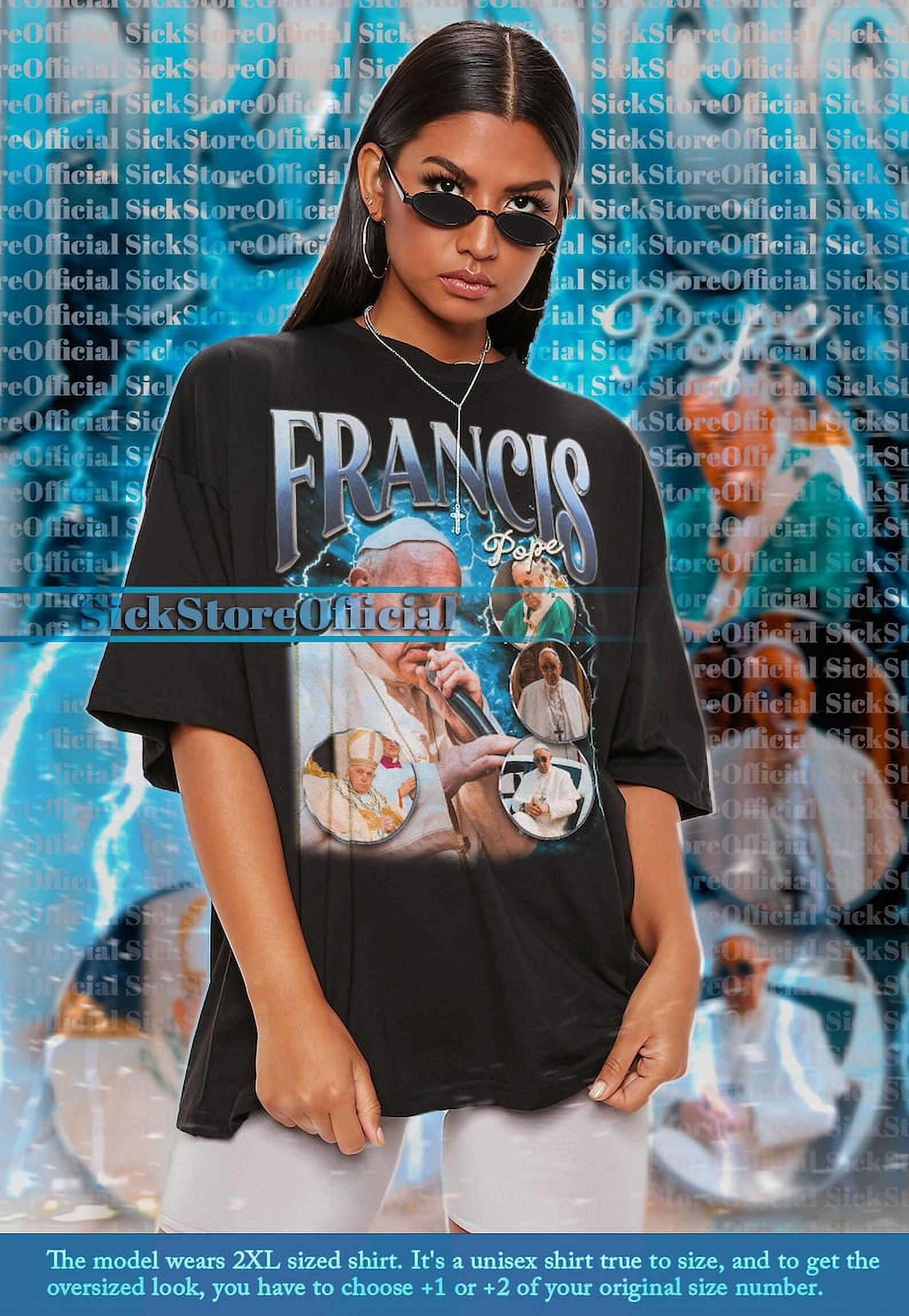 POPE FRANCIS Vintage Shirt, Pope Francis Homage Tshirt, Pope Francis ...