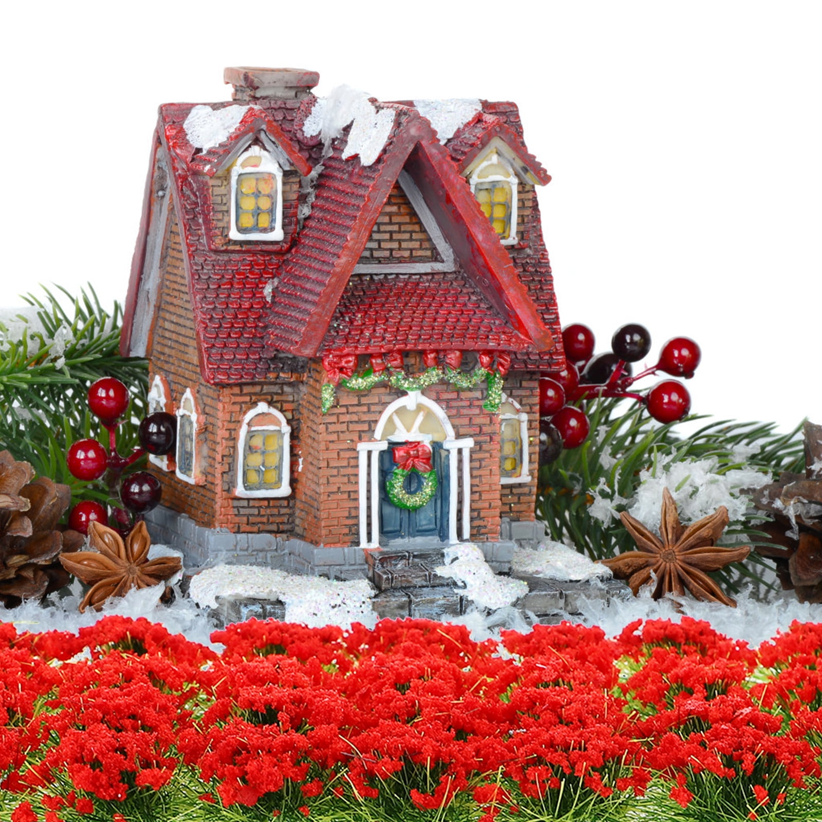 POPETPOP 1 Box DIY Miniature Flower Cluster Mini Flower Vegetation Group for Mini Landscape ...