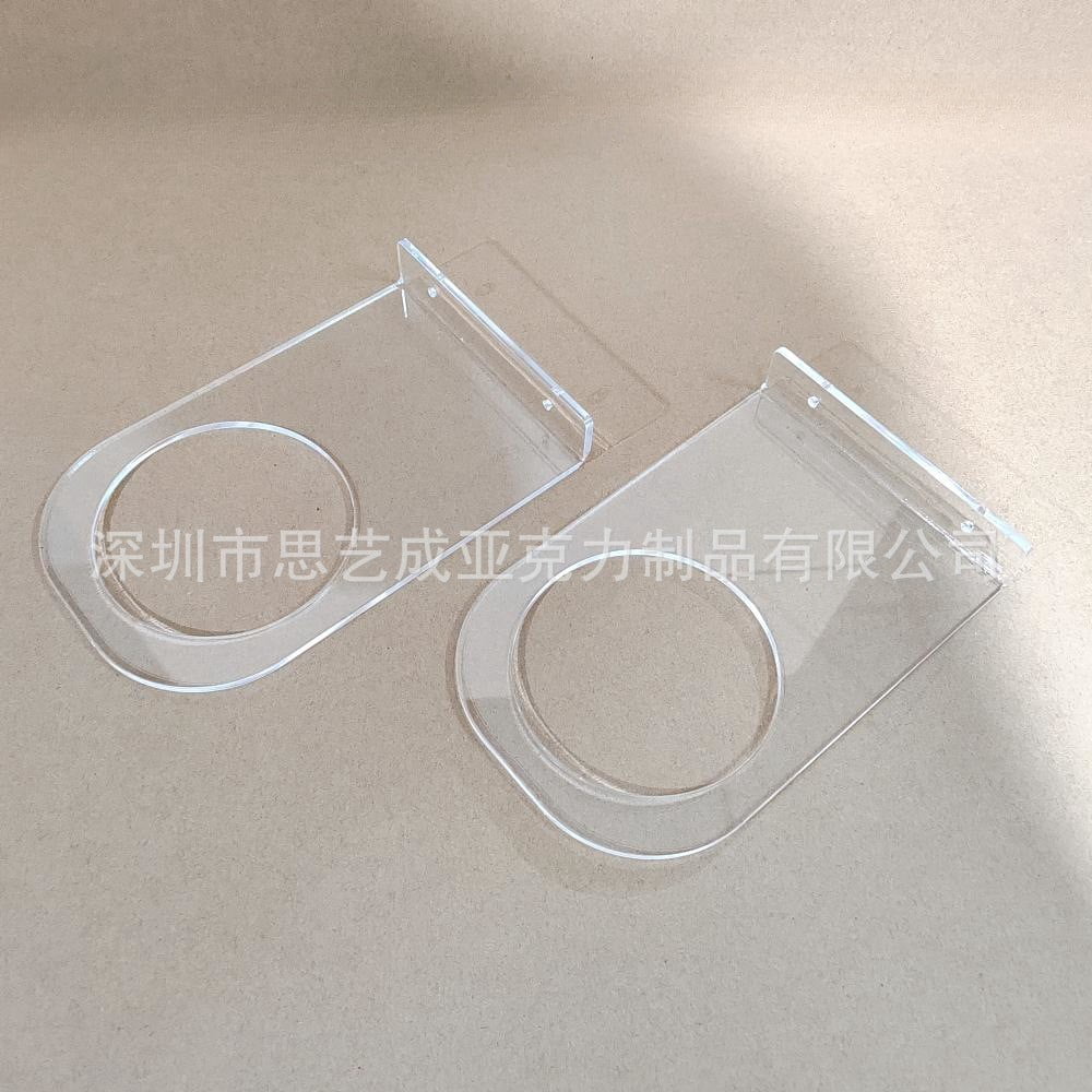 POPETPOP 2 Sets of Wall-mounted Basketball Display Shelf Acrylic Soccer ...