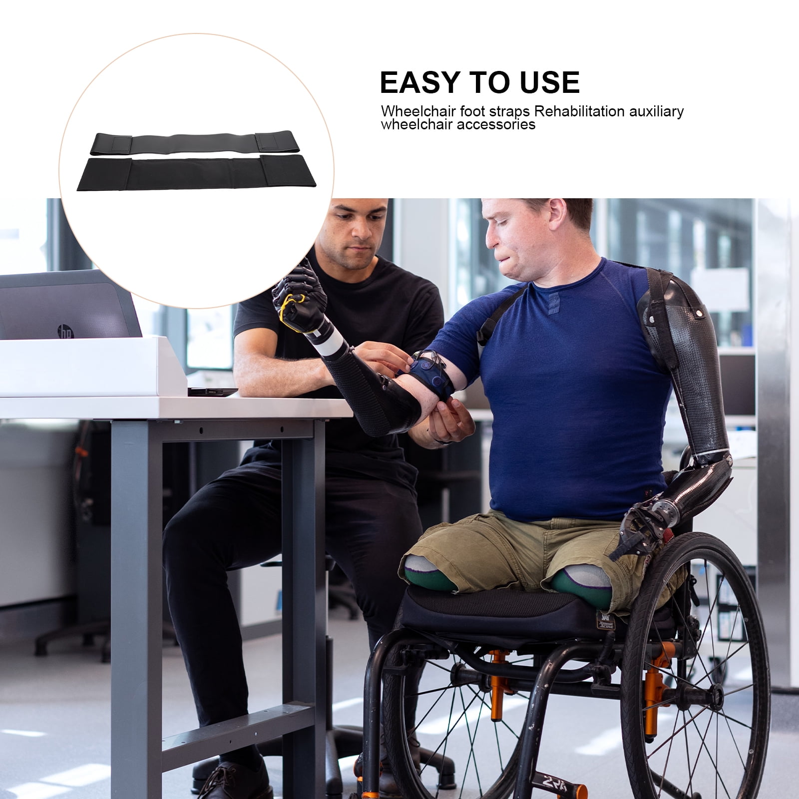 2Pcs Wheelchair Foot Guard with Adjustable Strap for Wheelchair ...