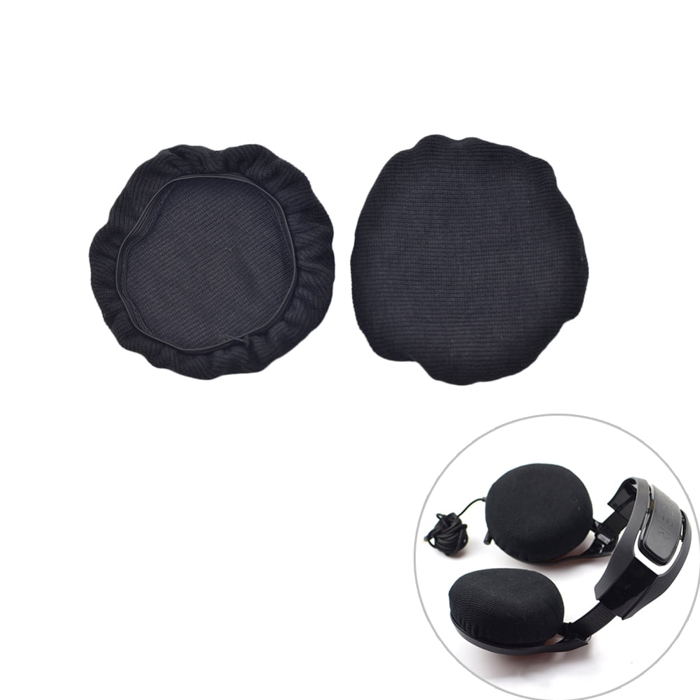 POPETPOP 2pcs Stretchable Fabric Headphone Covers Washable Sanitary Ear ...