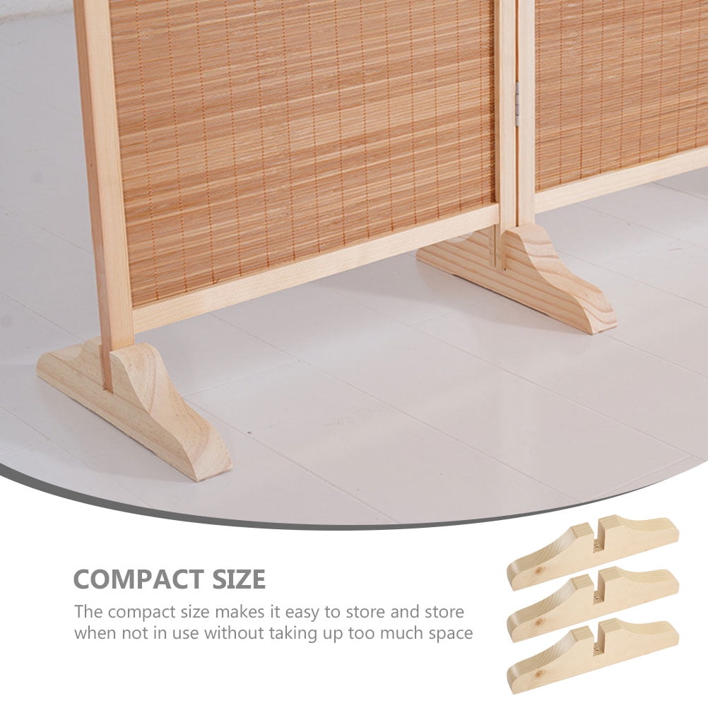 POPETPOP 3pcs Room Divider Stand Screen Panel Feet Room Divider Bracket ...