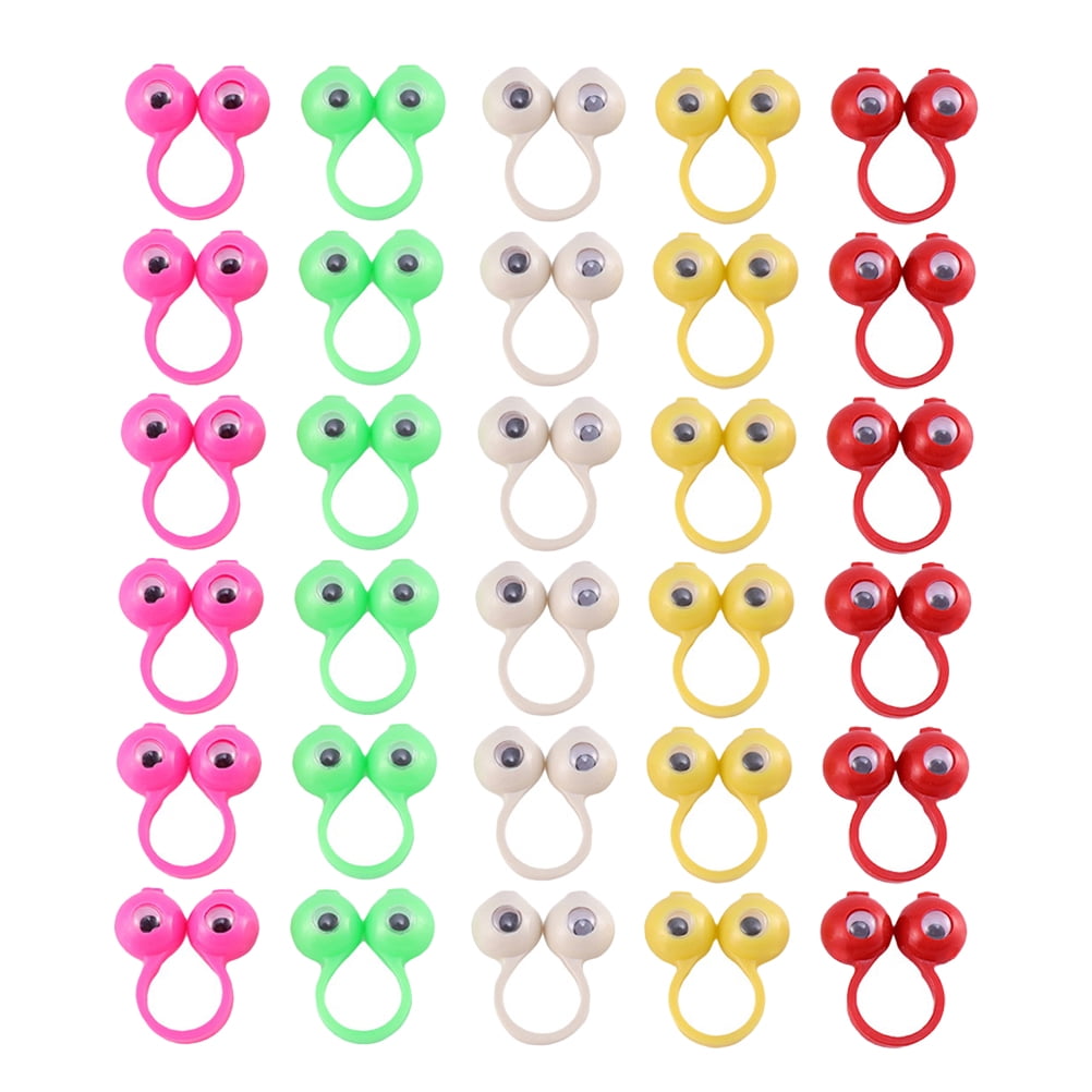 POPETPOP 50pcs Eye Finger Puppets Eyes Rings Eyeball Rings Finger Toys ...