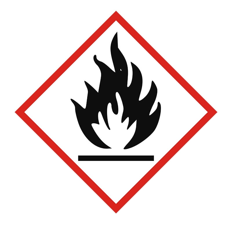 POPETPOP Flammable Sign Warning Sticker Reflective Caution Safety Sign ...