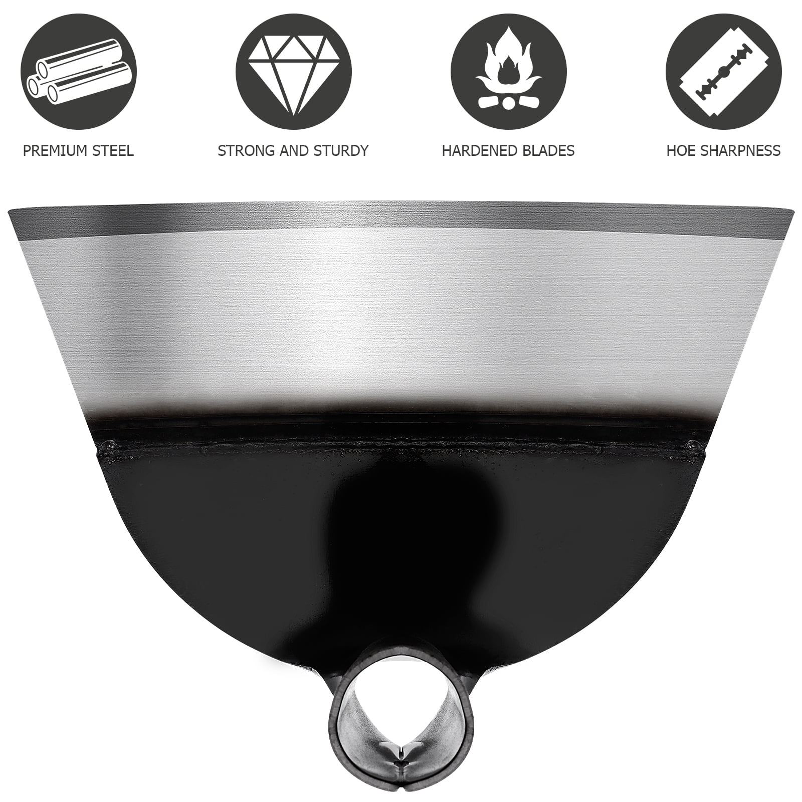 POPETPOP Replaceable Gardening Hoe Professional Sturdy Hoe Garden Tool ...