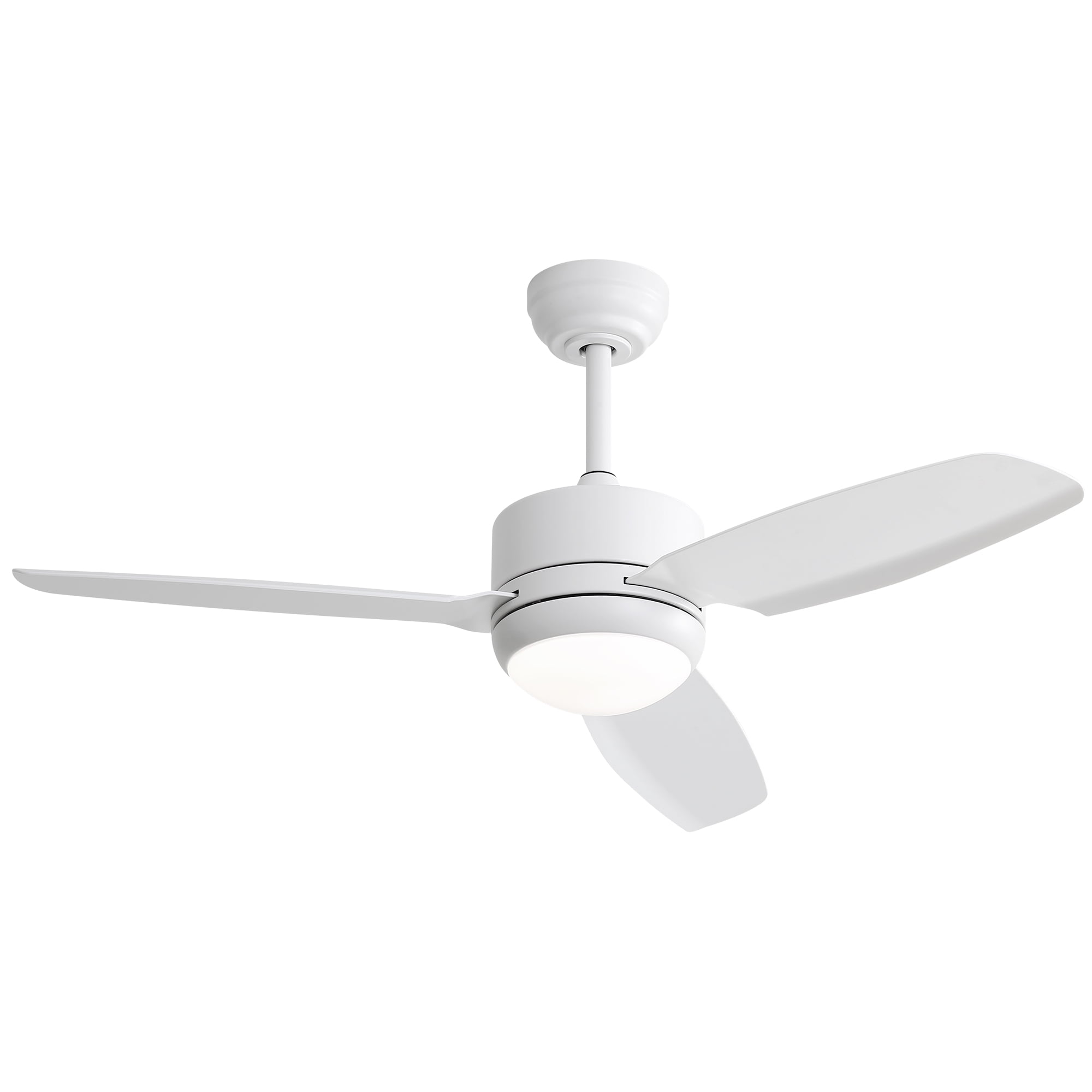 POPFAN 46 Inch Ceiling Fan with 3 ABS Blades 18W Light and 6 Wind Speed ...