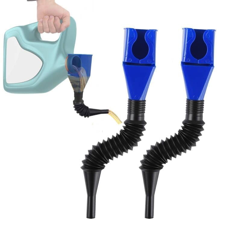 POPLEY Flexible Funnel Pipe Spill Free Long Neck Flex Funnel HandFree ...