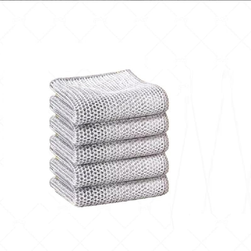 POPLEY Wire Dish Cloth Wire Dishwashing Rags for Wet and Dry Stainless ...
