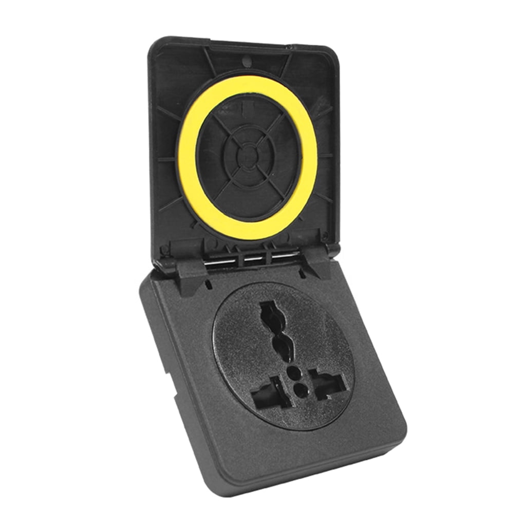 POPLIS 10A RV Power Outlet Panel,250V Enclosed Lockable Outdoor ...