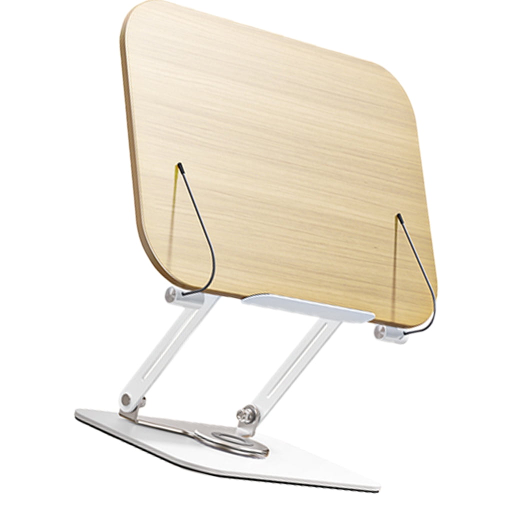 POPLIS 13.5x9.4in Book Stand for Reading Rotating Base Stand Hold Books ...