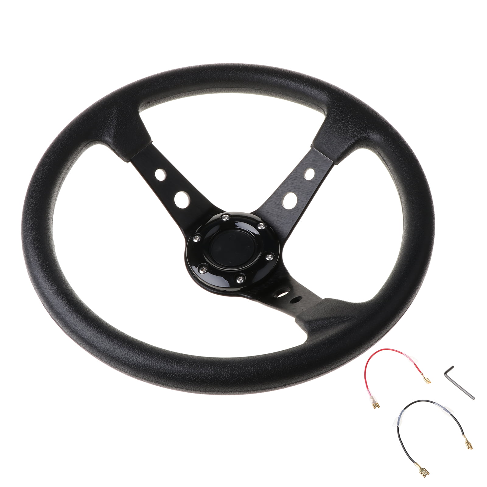 POPLIS 14 Inches Steering Wheel Racing Steering Wheel Sports Steering ...