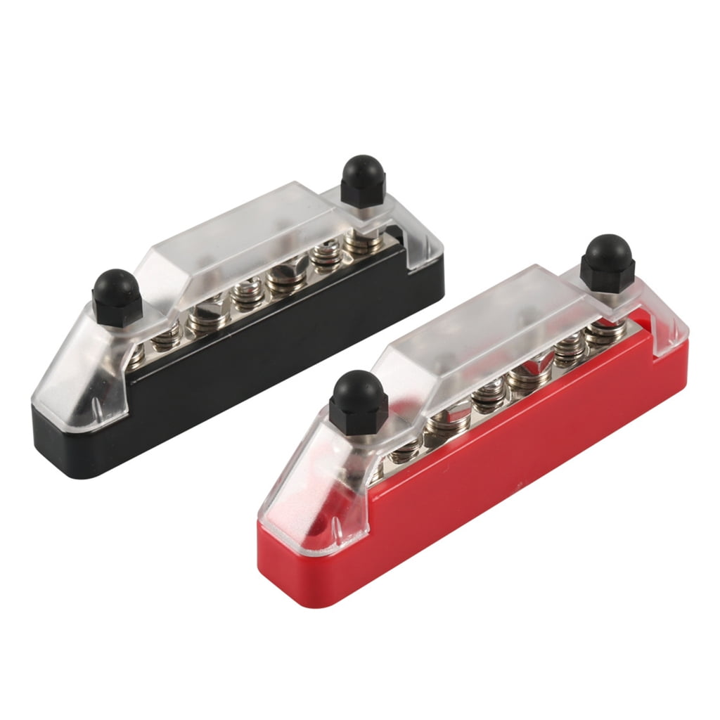 POPLIS 150A Positive Negative Bus Bar 48V Distribution Block 4X M6 ...