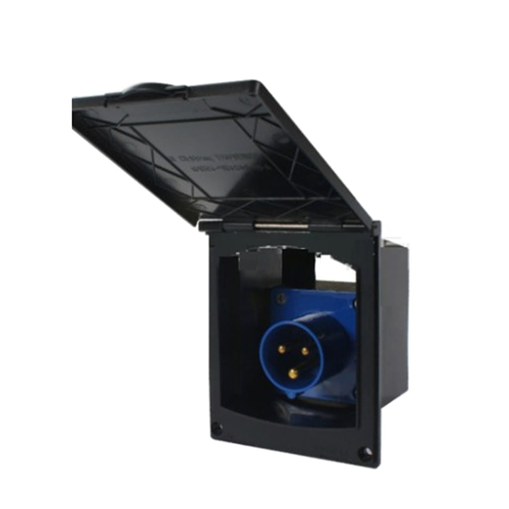 POPLIS 16A 23A RVs Power Outlet with Cover, 220V-240V 3Wire ...