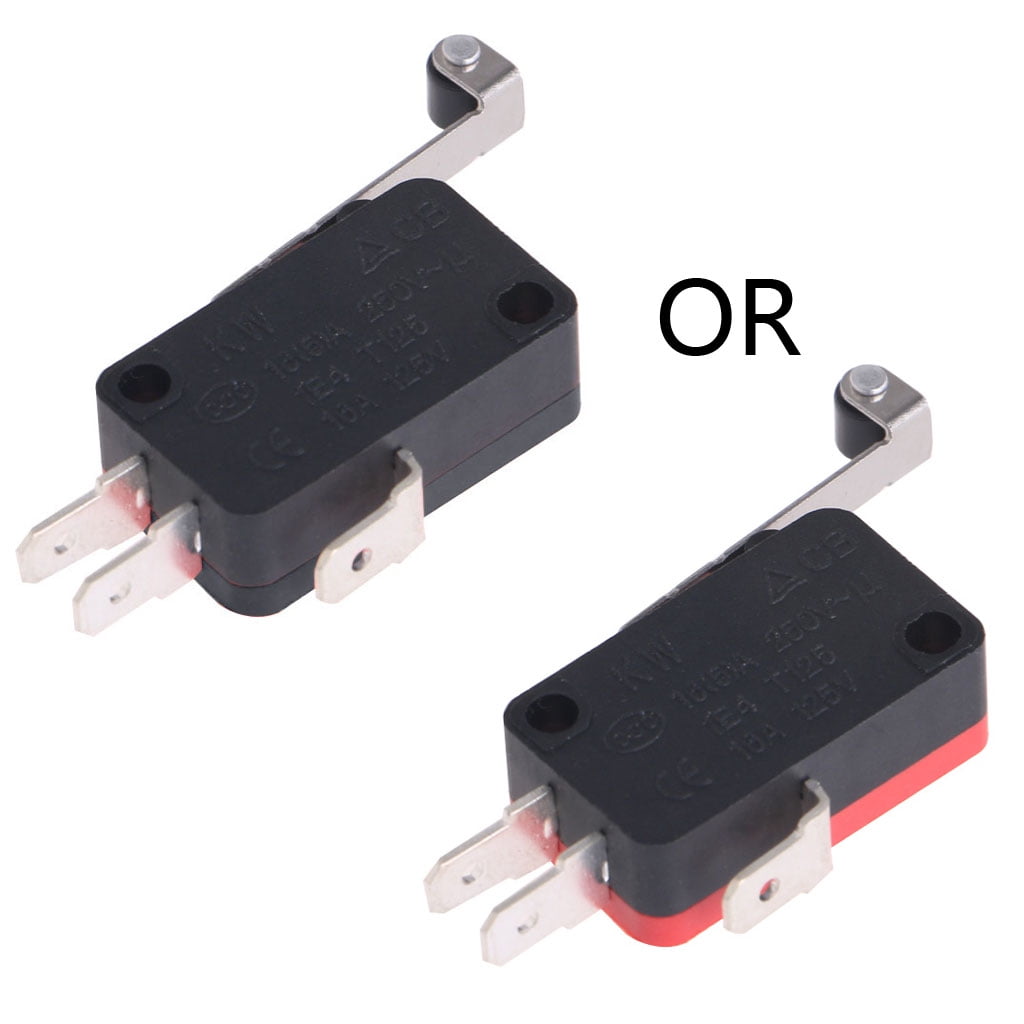 POPLIS 1X Long Handle New Micro Roller Lever Arm Normally Open Close Limit Switch KW7-2 ...