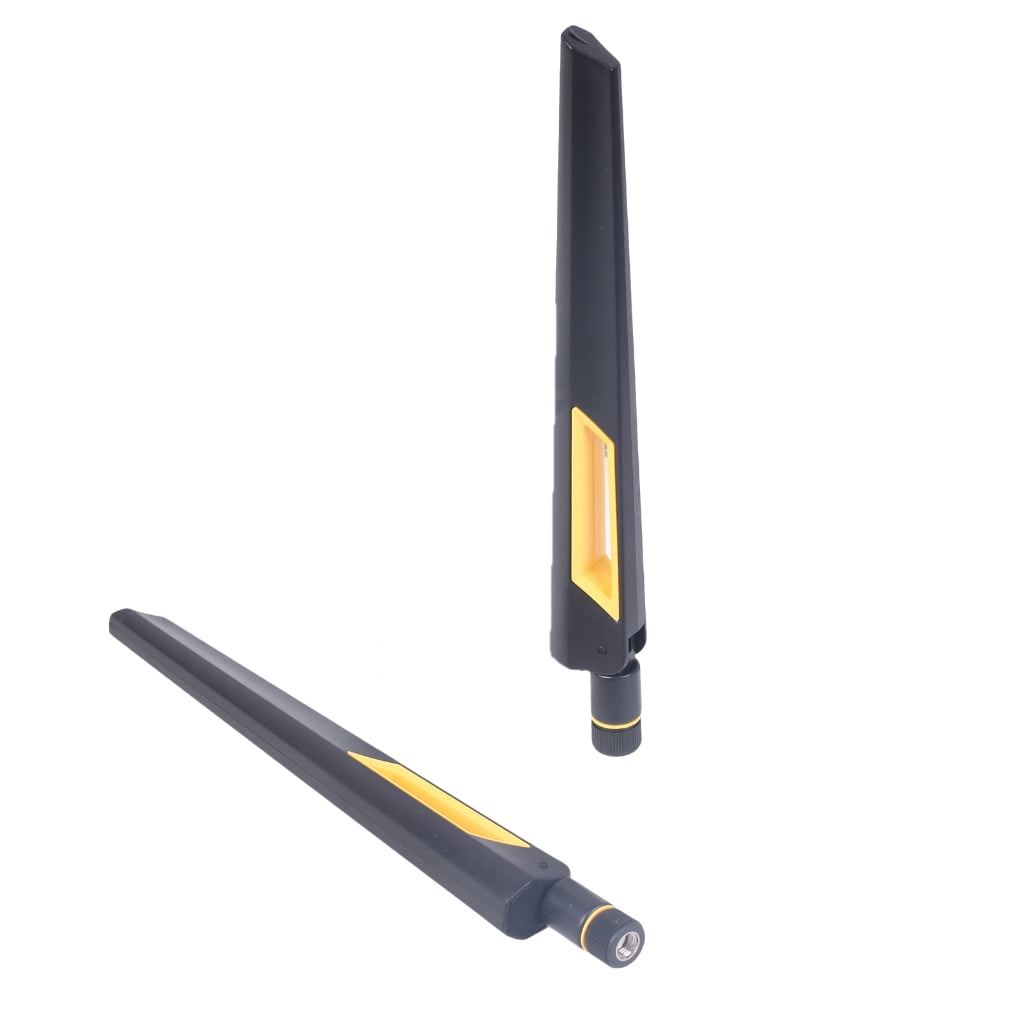 POPLIS 2.4GHz 5GHz Antenna RPSMA 8dBi Wifi Antenna Double Bands Black ...