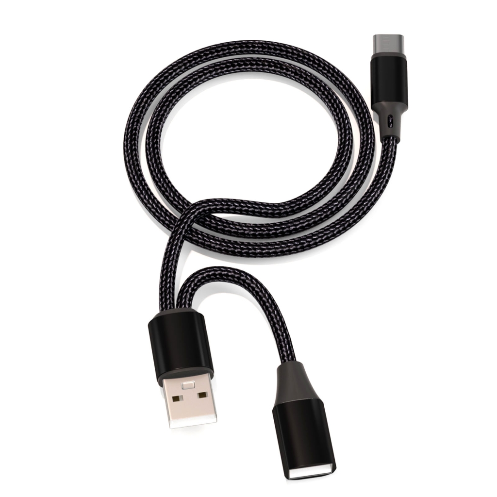POPLIS 2 In 1 Data Cable USB Splitters Fast Charging Cable USB & Type C ...