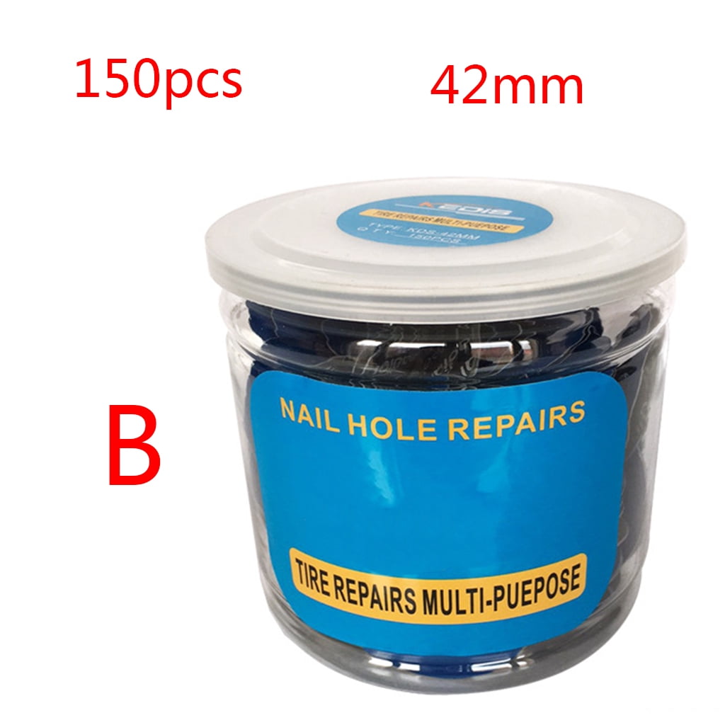POPLIS 200Pcs Vehicle Tubeless Tyre Puncture Repair Kit Wired Mushroom ...