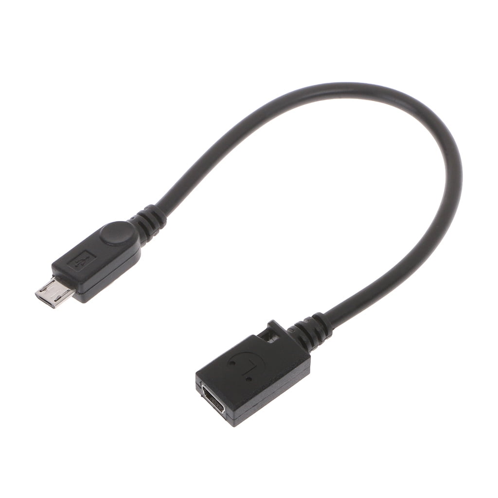 POPLIS 22cm USB Mini 5Pin male to Micro 5Pin female Adapter Cable ...