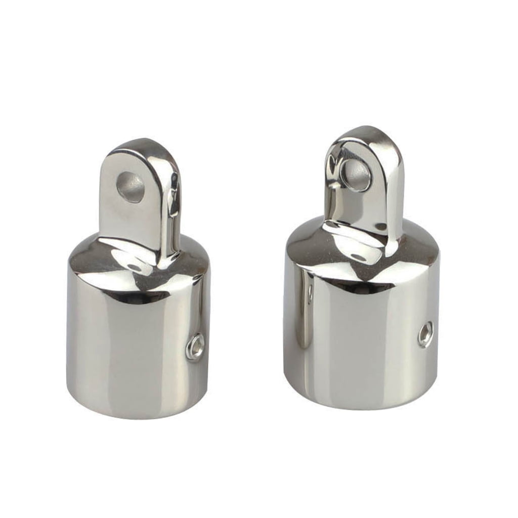 POPLIS 2Pieces Marine Stainless Steel Eye End Cap Bimini Top Fitting ...