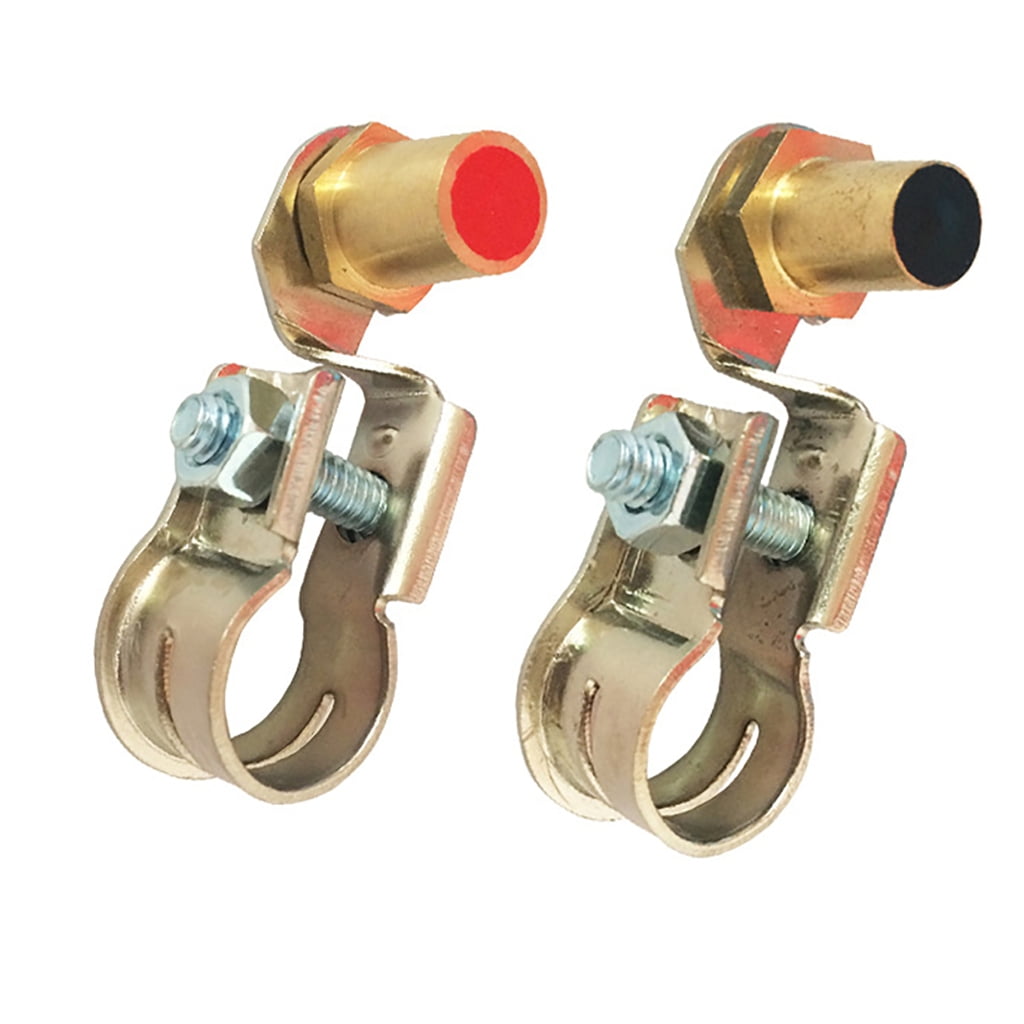 POPLIS 2pcs Universal Positive Negative Battery Terminal Clamp Quick ...