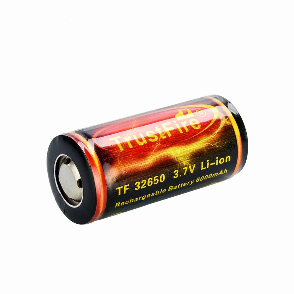 POPLIS 32650 6000mAh Li-ion 3.7V Rechargeable Battery for LED ...