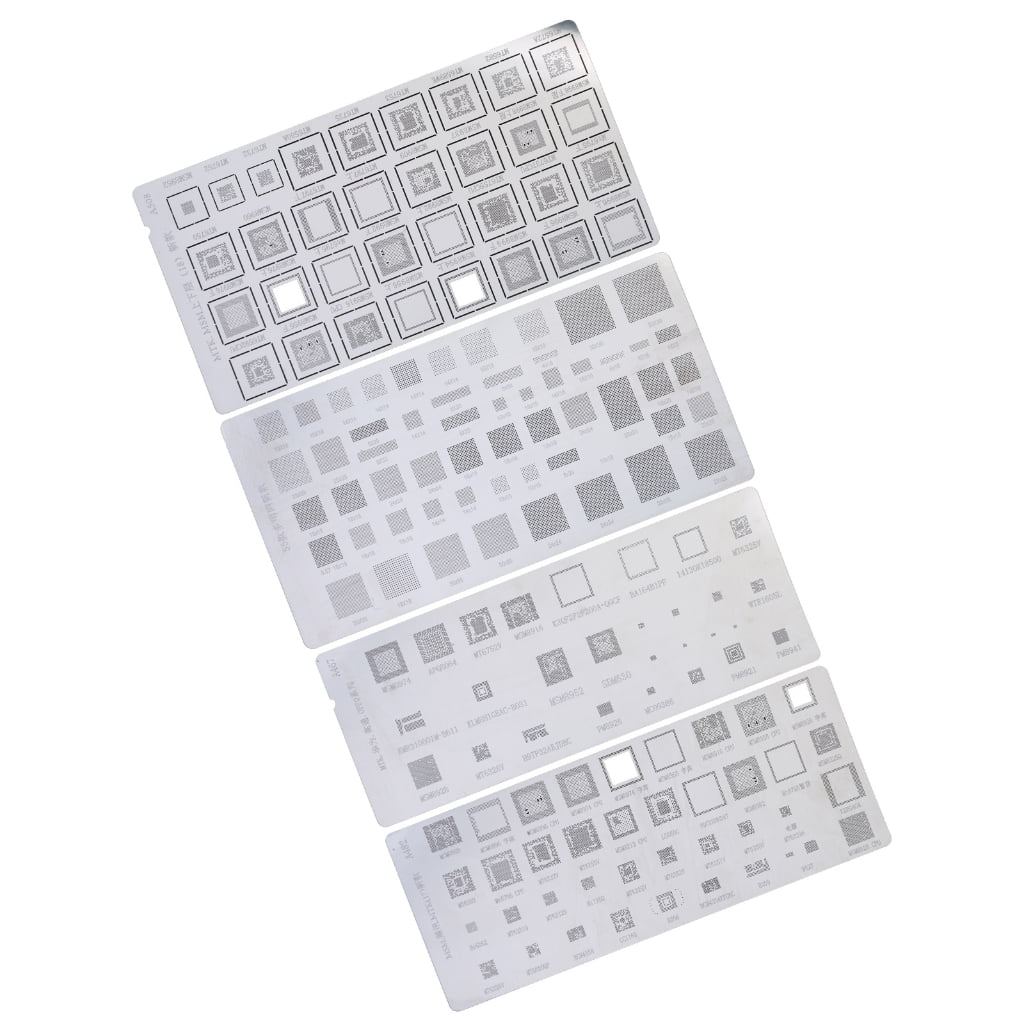 POPLIS 4 Pieces Universal BGA Reballing Stencils Kit - Walmart.com