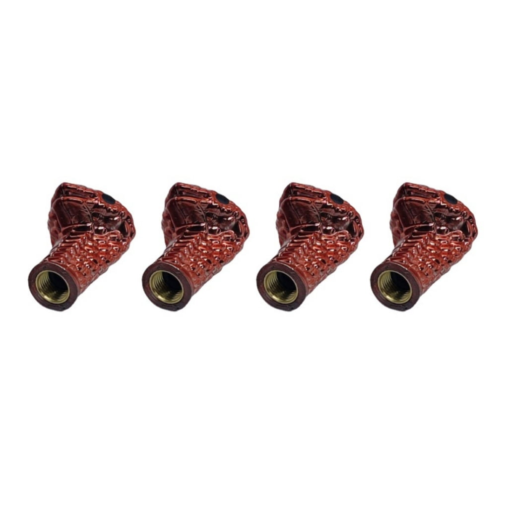 POPLIS 4pcs Snake Head Shape Tire Valves Stem Cap Air Valves Lids Leak ...
