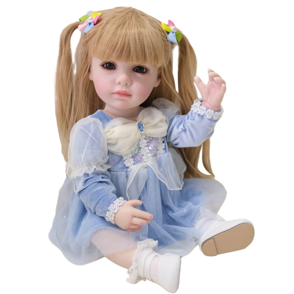 POPLIS 55cm Rebirth Toddler Realistic Baby Doll with Moving Arm & Leg ...