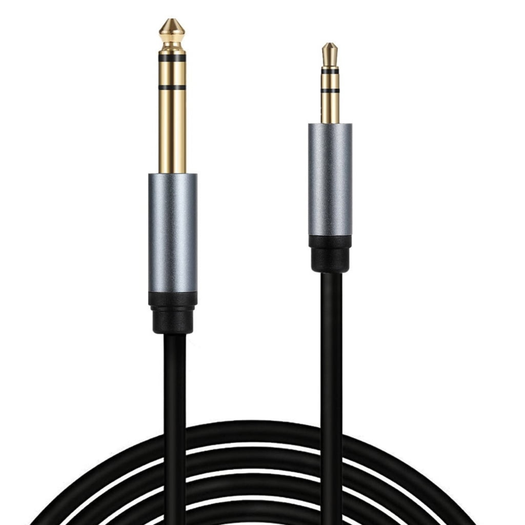 POPLIS 6.35mm Stereo to 3.5mm Stereo Male Aux Stereo Plug Cable for ...