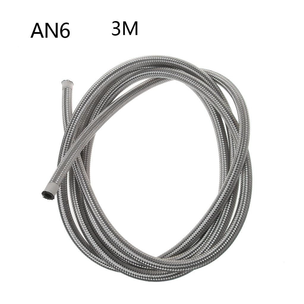 POPLIS AN4 AN6 AN8 AN10 Stainless Steel Car Fuel Hose End Oil Hose Tube ...