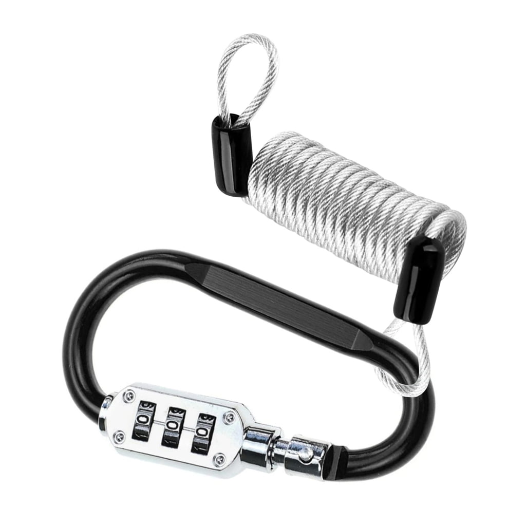 POPLIS Aluminum Alloy Lock Carabiner Resettable 3 Dial Digit ...