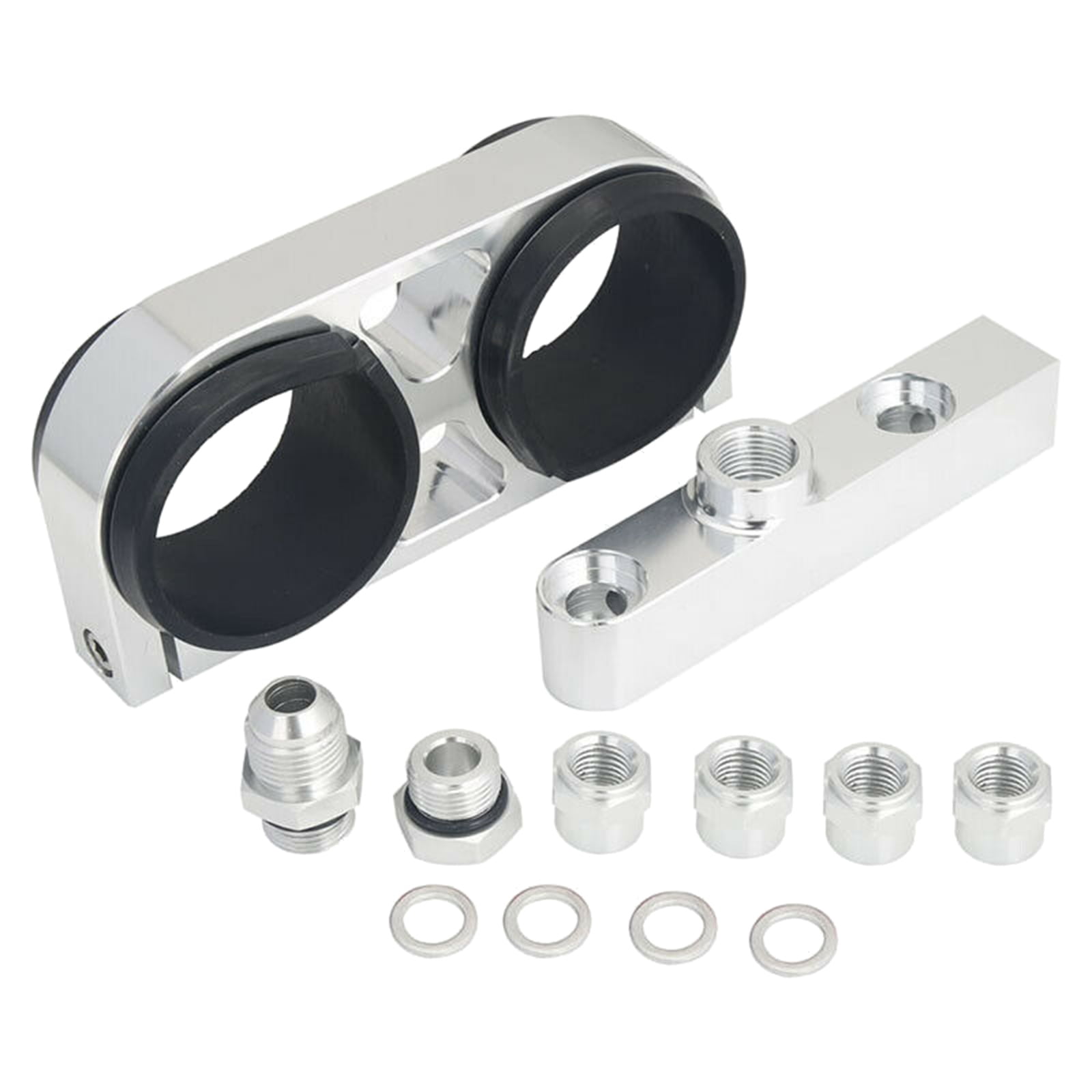 POPLIS Auto Billet Aluminum Dual 044 910 Fuel Pump Outlet Manifold with ...