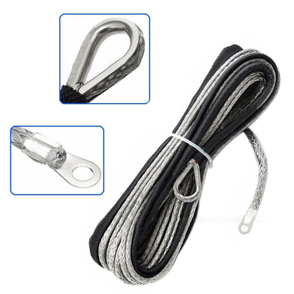 POPLIS Auto Car Vehicle Boat Synthetic Tow Winch Rope Emergency Steel ...