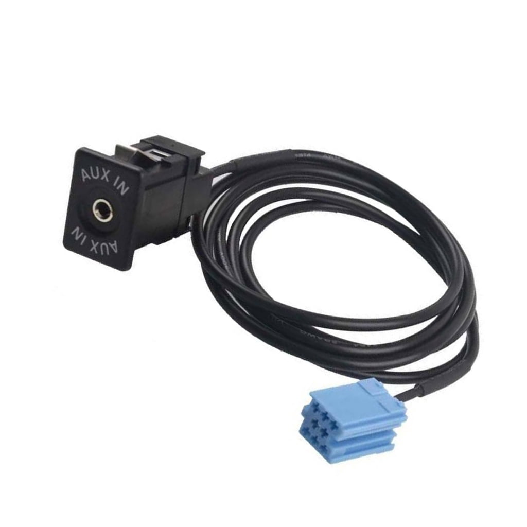 POPLIS Aux Cable Adapter Female 3.5mm 8 Pin for Car Automotive Stereo ...