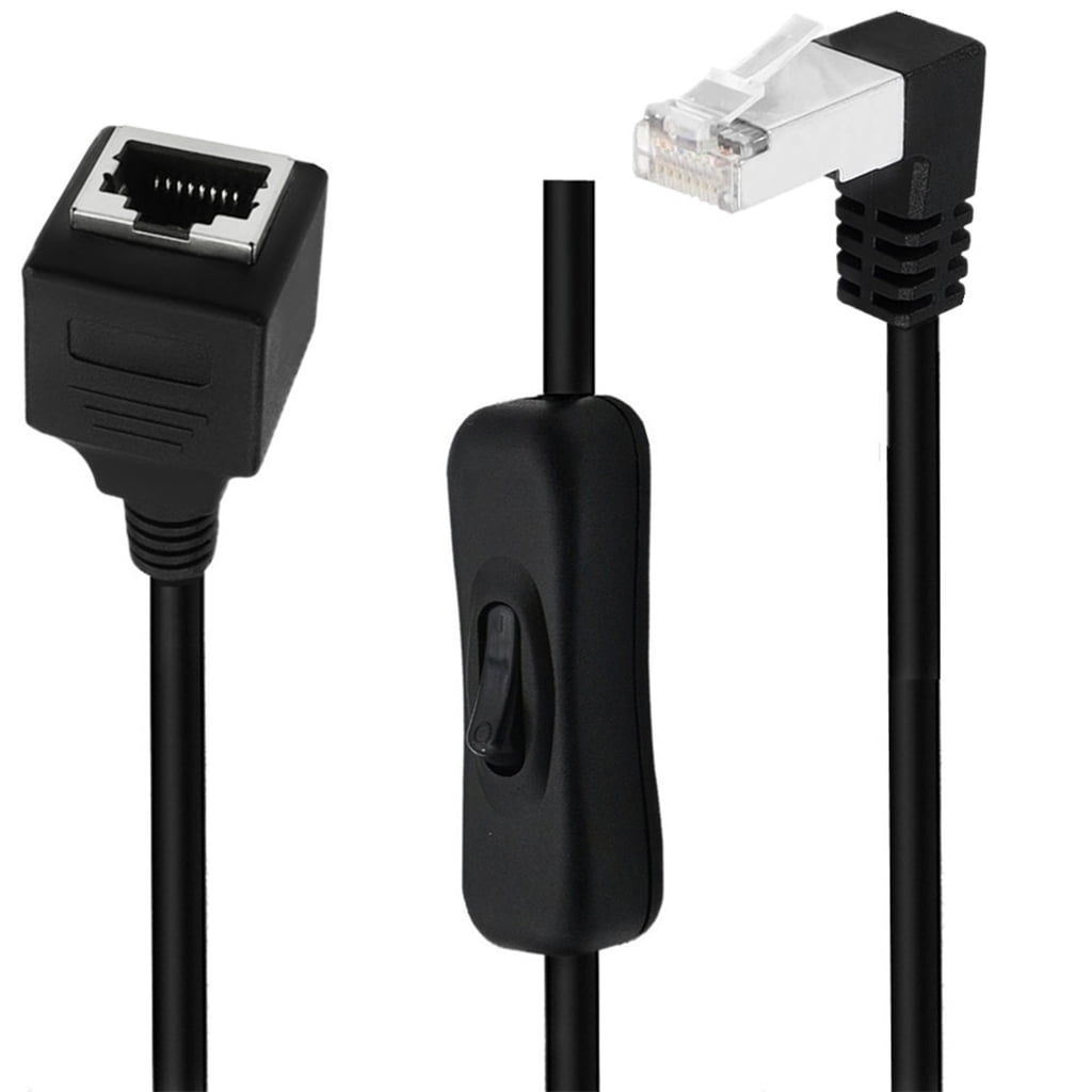 POPLIS CAT6e RJ45 Extension Cord with Male to Female Connector Networks ...