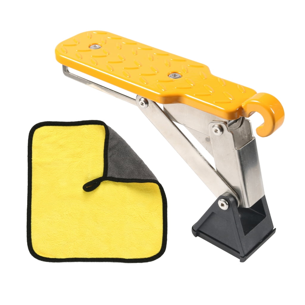POPLIS Car Door Step,Foldable Door Step for Car Roof Access, Both Feet ...