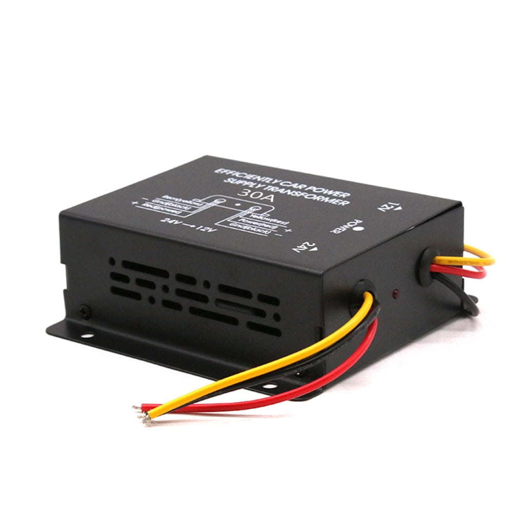 POPLIS Car High Power Bus Voltage Reducer 24V to 12V with Memory Step ...