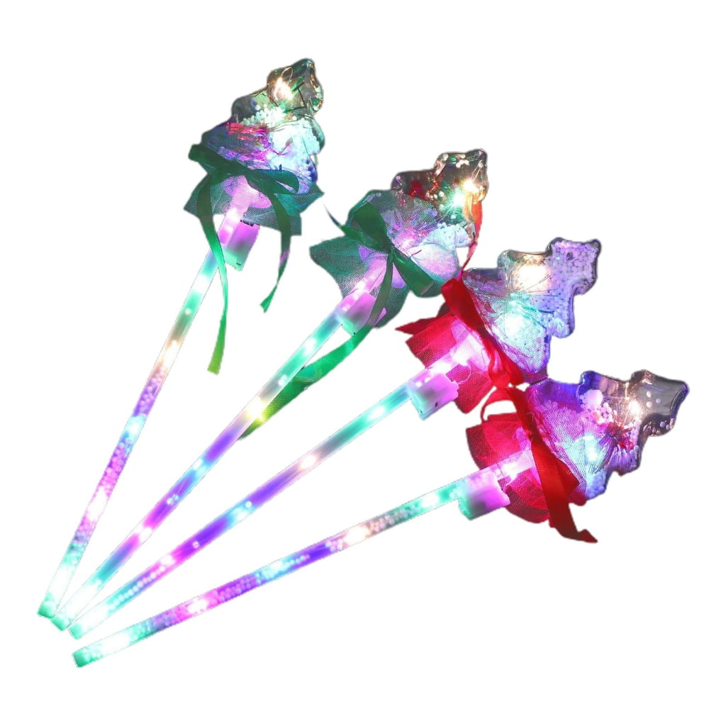 POPLIS Christmas Tree Led Magic Fairy Stick Wands Rave Toy Light-up ...