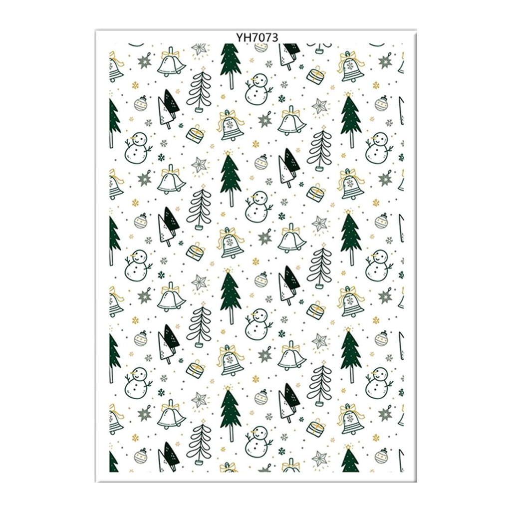 POPLIS Clay Earrings Transfer Paper Christmas Transfer Paper Sheets ...