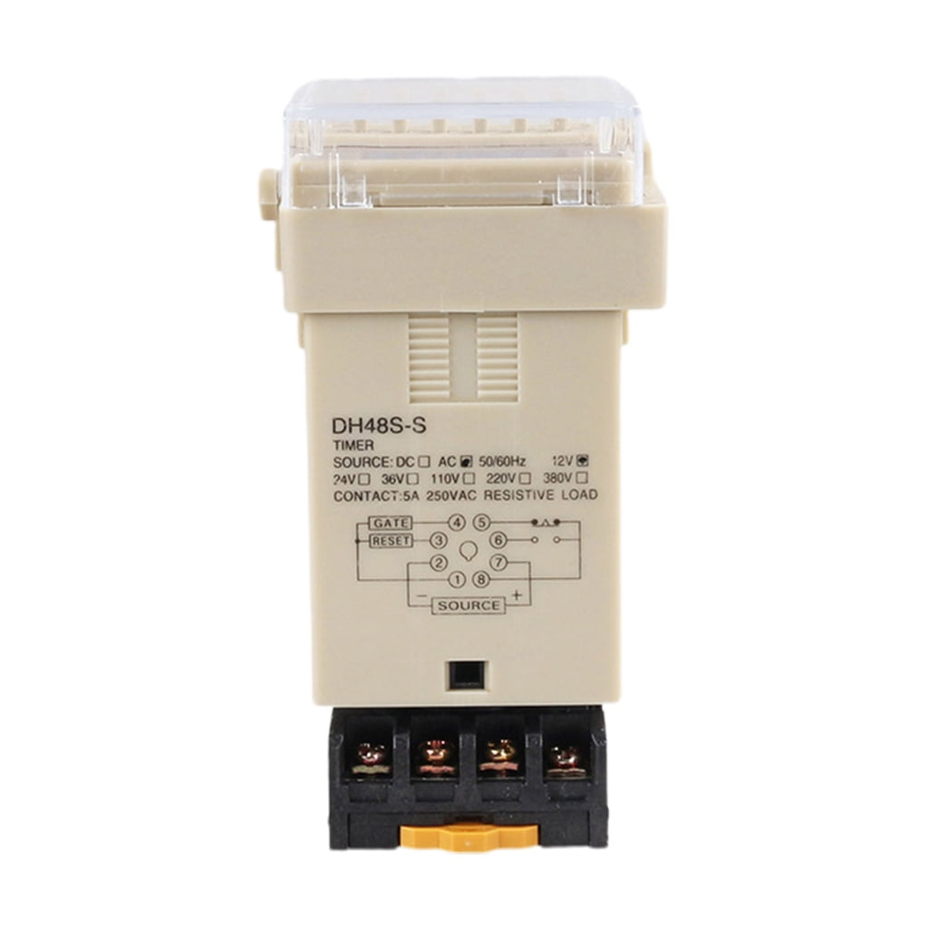 POPLIS DH48S-S 0.1s-990h 12V 24V 220V Repeat Cycle SPDT Programmable Timer for Time Switch Relay ...