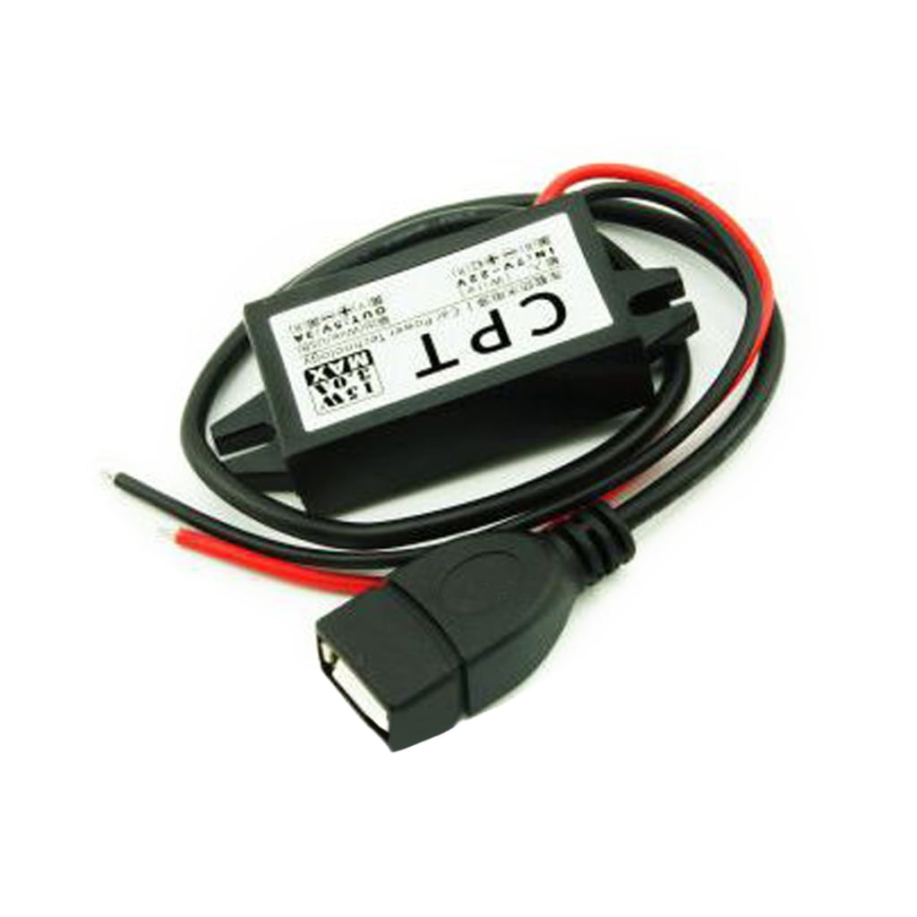 POPLIS Direct Current Converter 12V To 5V 3A Single/Double USB To Auto ...