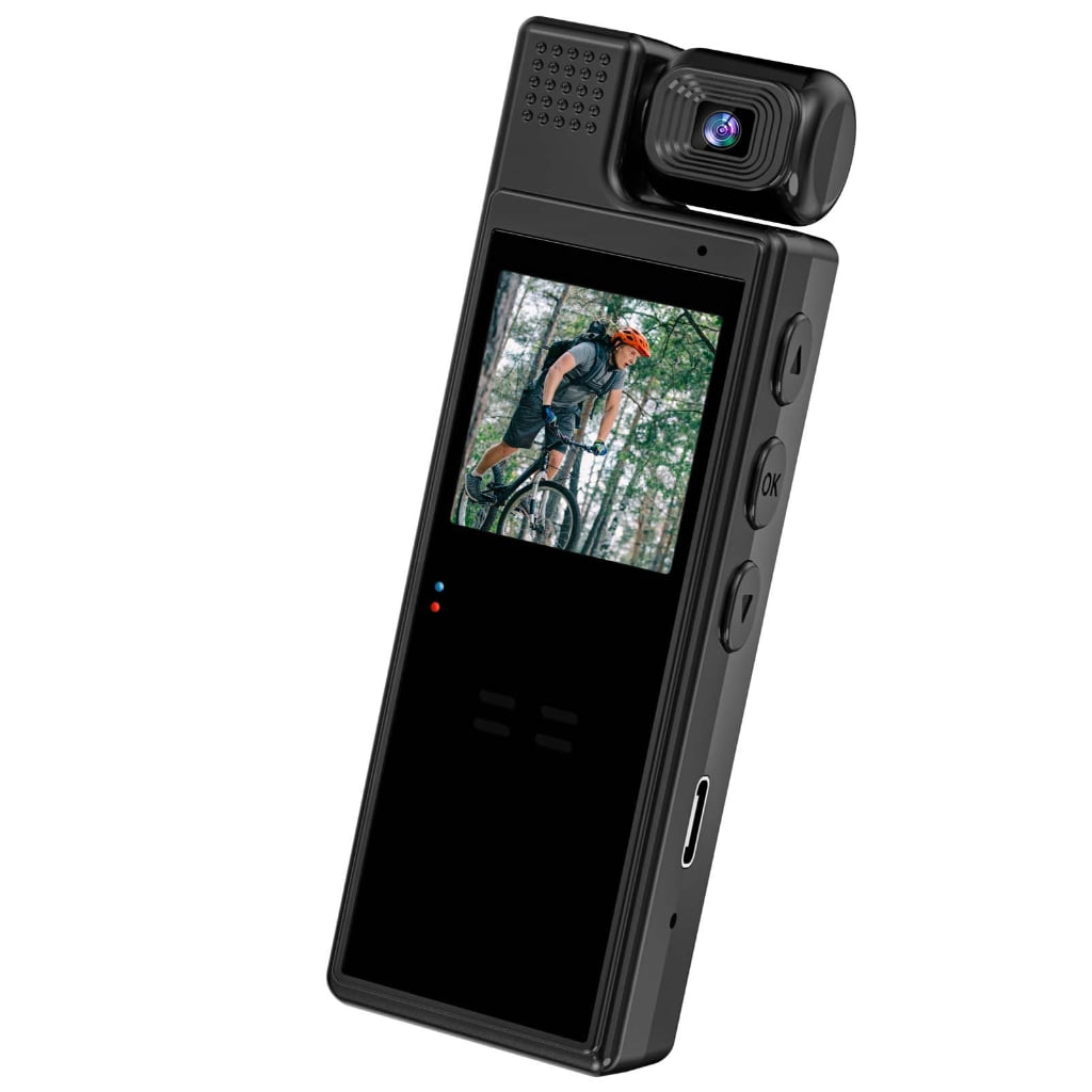 POPLIS L9 1080P Mini Camera Portable Body Camera 180° Rotating Lens ...