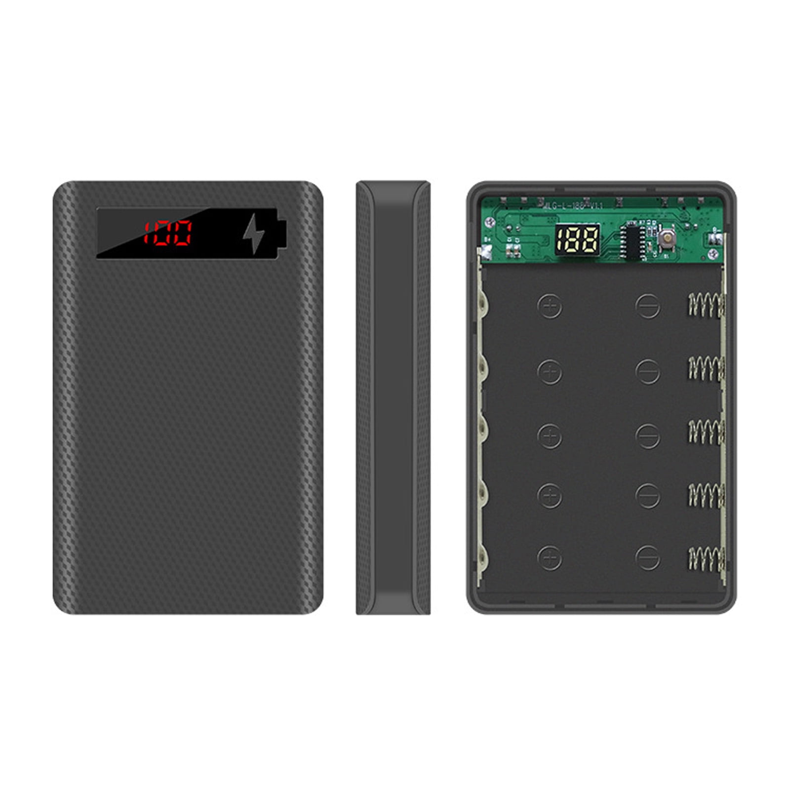 POPLIS LCD Display DIY 5x18650 Battery for Case Power Bank for Shell ...