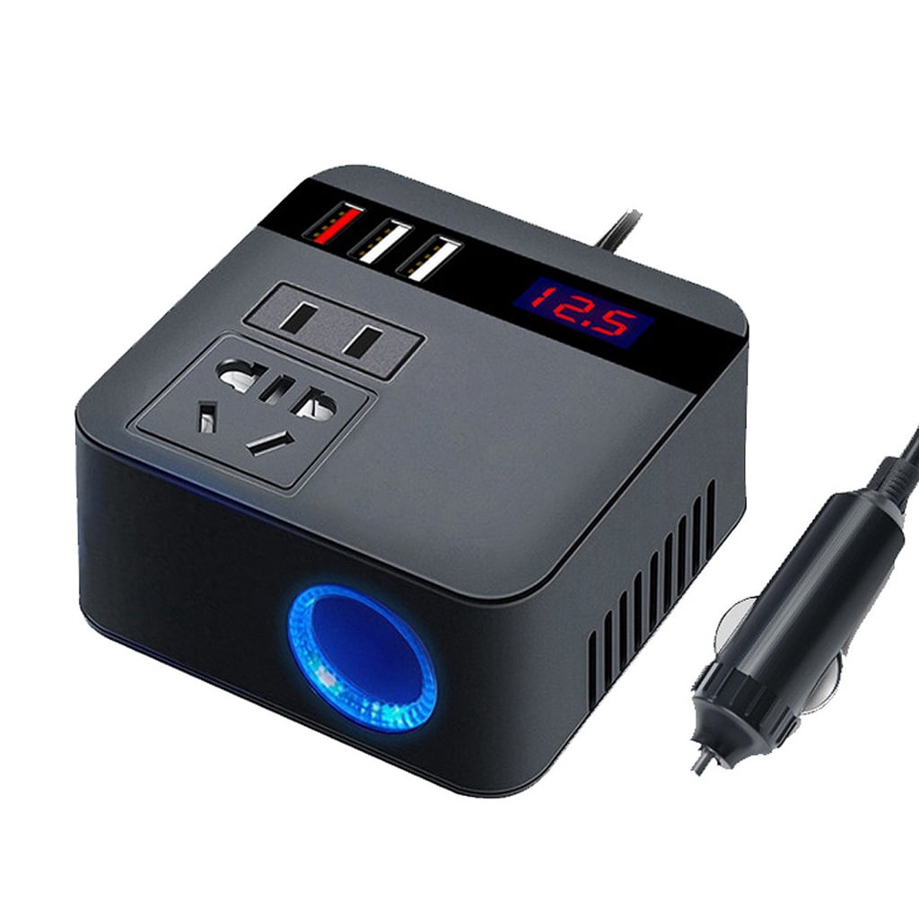 POPLIS Lightweight 150W Car Power Inverter Car to Outlet Adapter 12V ...
