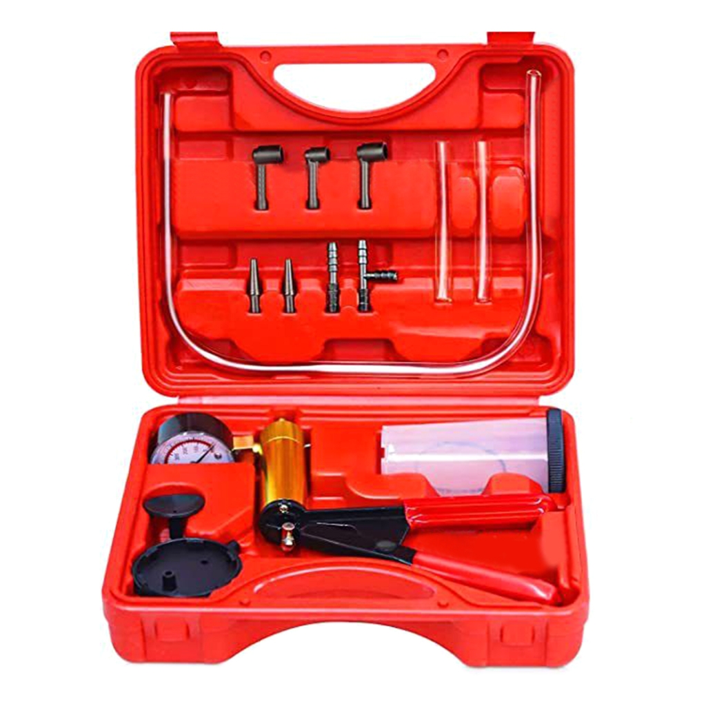 POPLIS Manual Brake Bleeder Vacuum Pump Kit Vacuum Pump Tester Tool Car ...