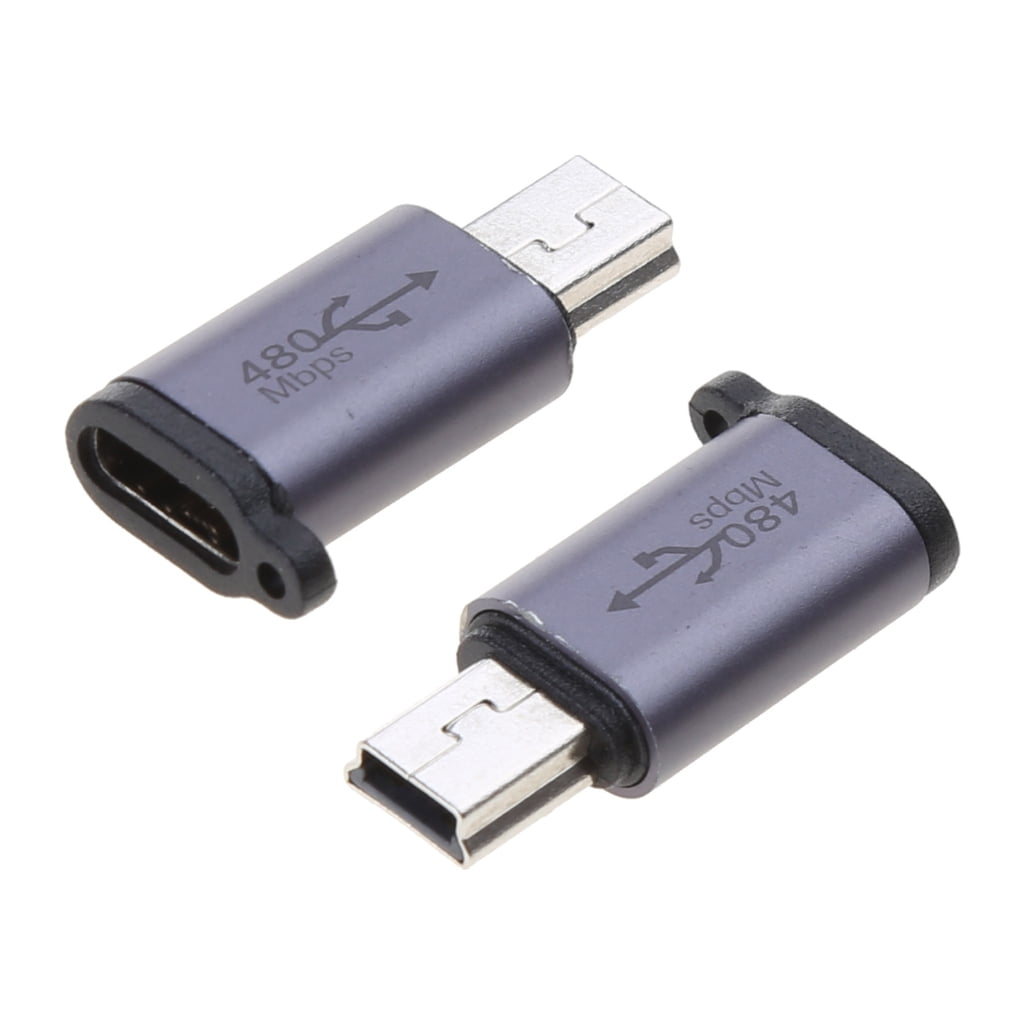 POPLIS Micro USB to Mini USB Type-C Adapter Usb-C Female To Micro Usb ...