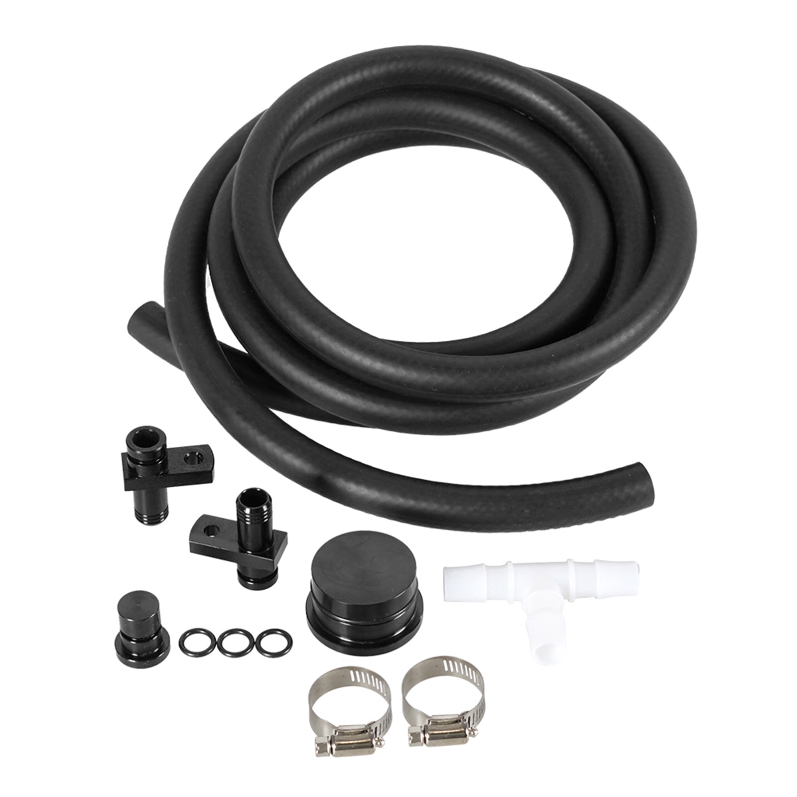 POPLIS PCV Reroute Kit Resonator Plug Routing Devices with Tubing for ...