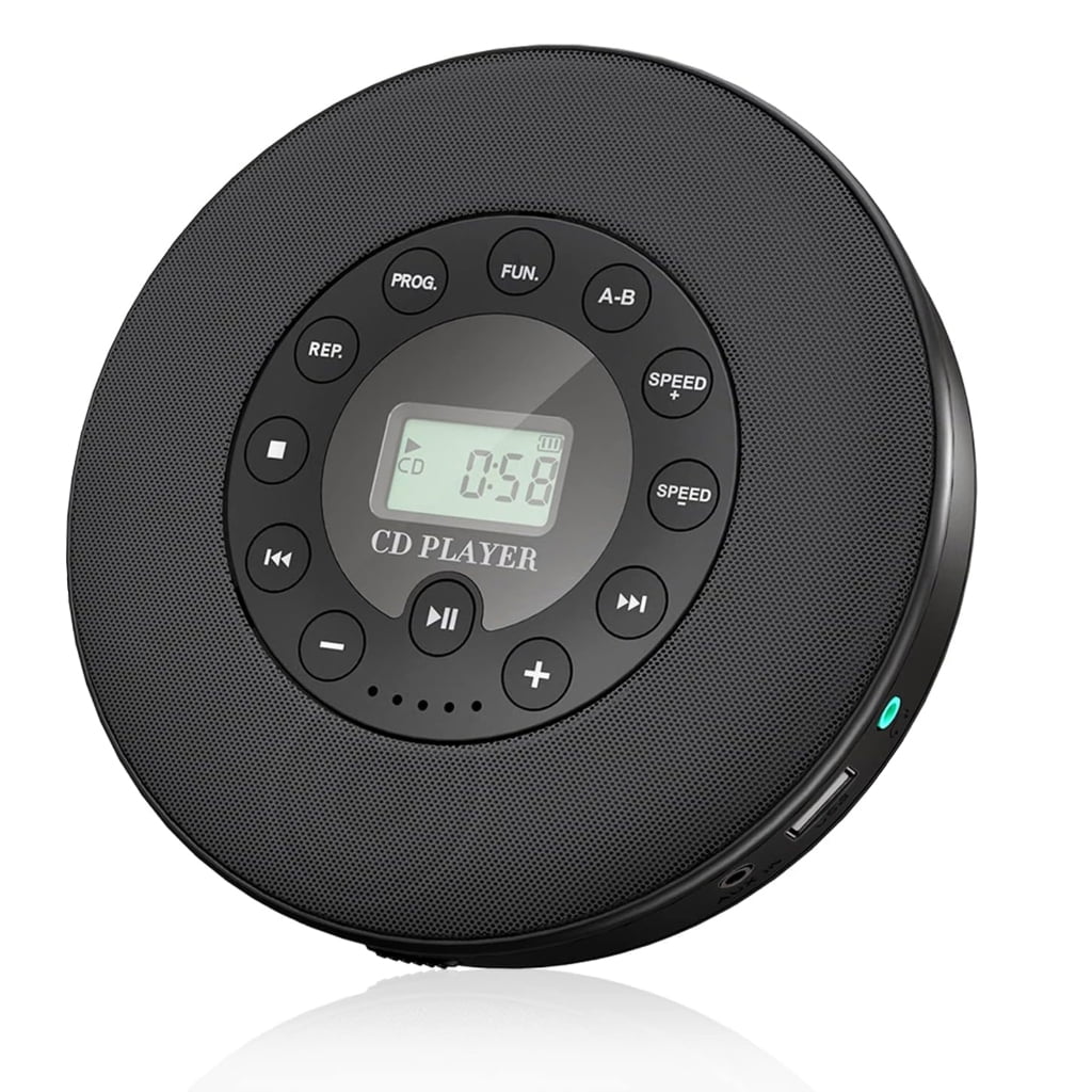 POPLIS Portable Disc Player Disc Walkman Built in Speakers Rechargeable ...