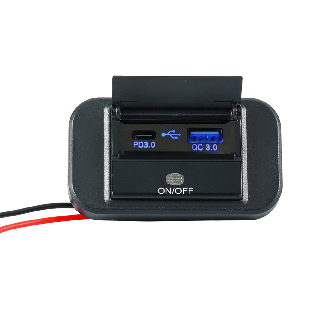 POPLIS QC3.0+PD3.0 Automotive Adapter Double Port 12/24V Fit for Car ...